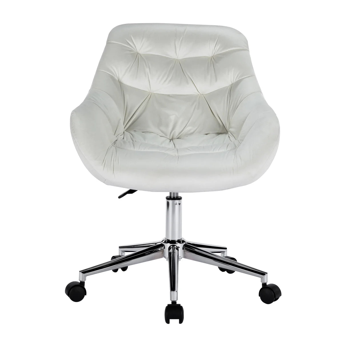 White tufted vanity chair store